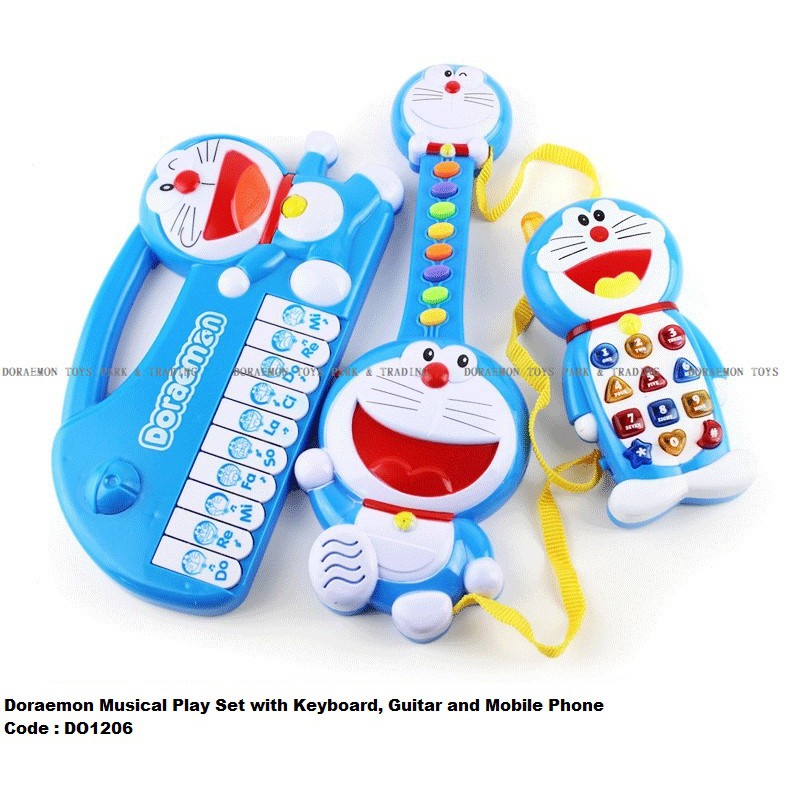 Doraemon Musical Play Set with Keyboard, Guitar and Mobile Phone ...