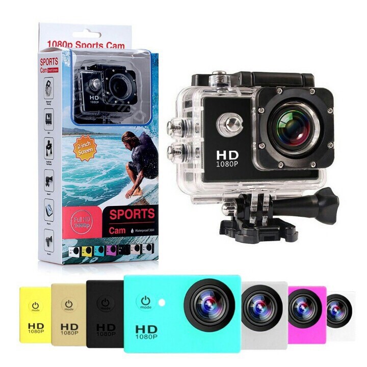 Full HD 1080p Sport Action Cam 30m Waterproof Gopro Action Camera ...