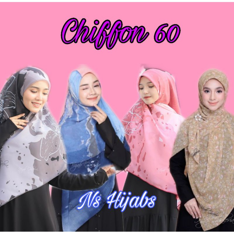 [Bidang 60] Clearance Tudung Bawal Chiffon Printed & Chiffon Voile by HG | Shopee Malaysia