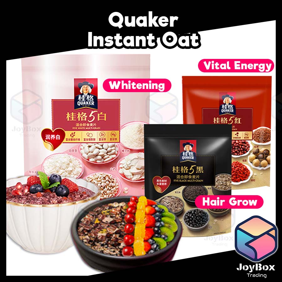 Quaker Five 5 White/Black/Red Multi Grain Oat Black Oat Whitening ...