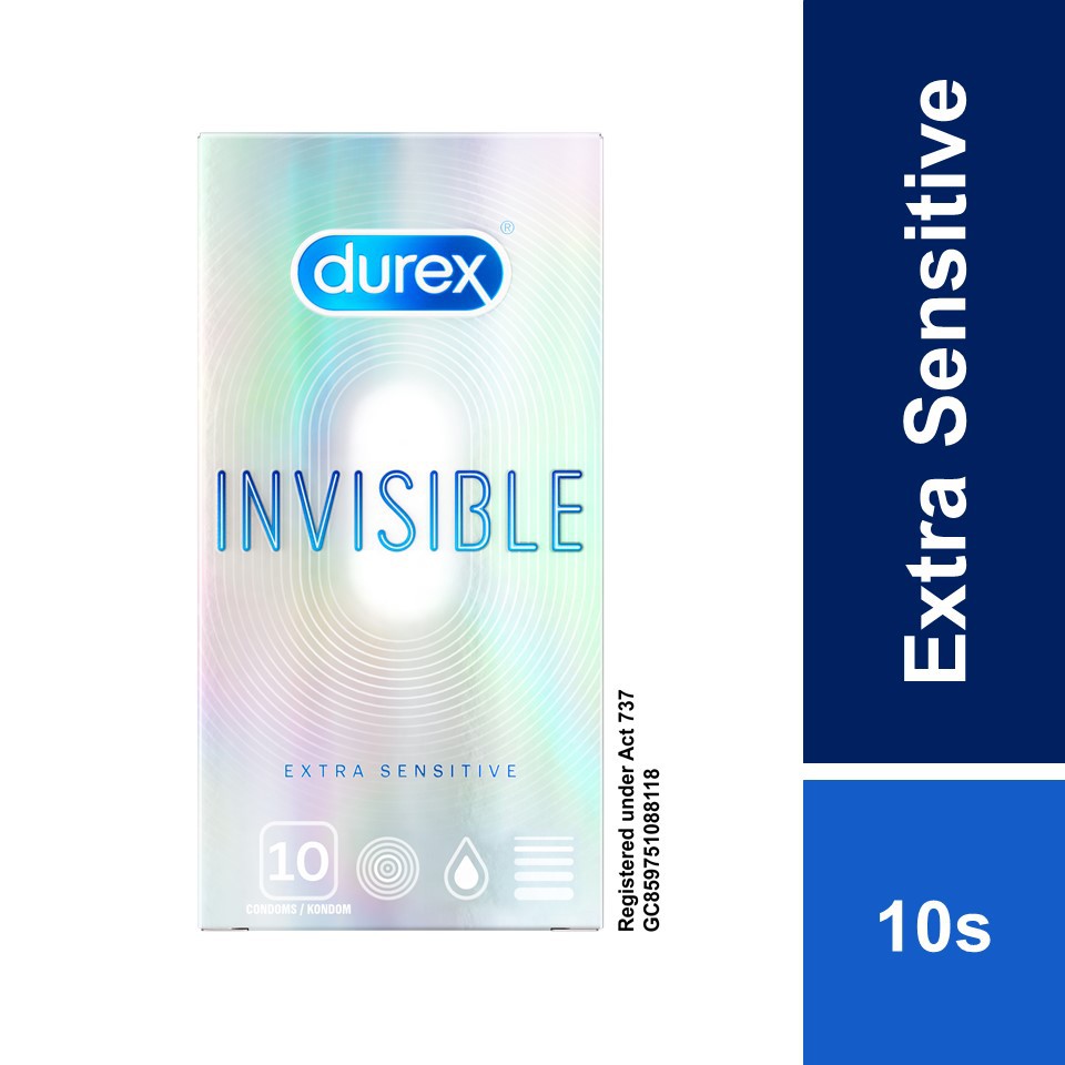 Durex Invisible Extra Sensitive 10s | Shopee Malaysia
