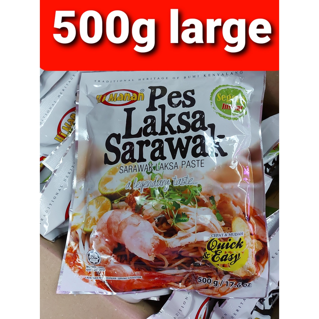 Pes Laksa Sarawak 500g Hj Manan Sarawak laksa instant paste | Shopee ...