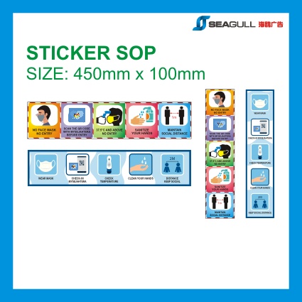 SOP Sticker / Please Wear Face Mask (covid-19 Sticker) Sop Sticker ...