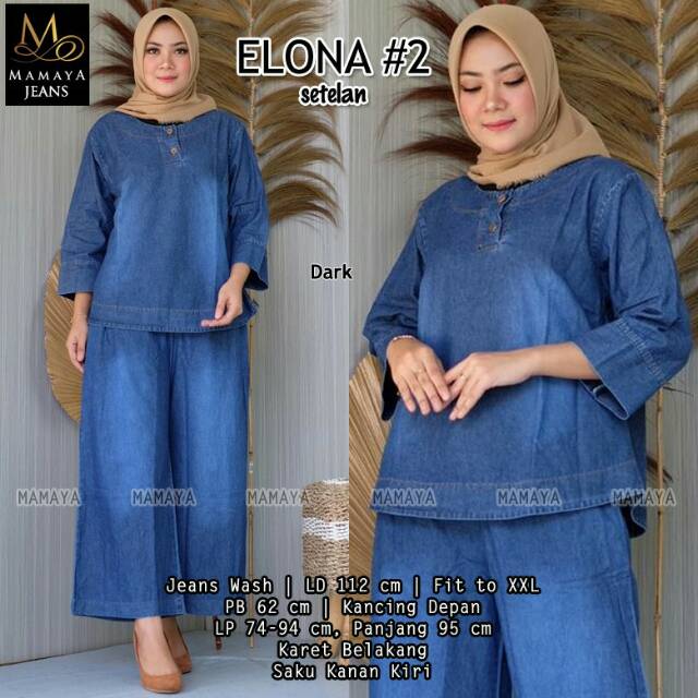 Elona Jeans Settings | Elona Set | Shopee Malaysia