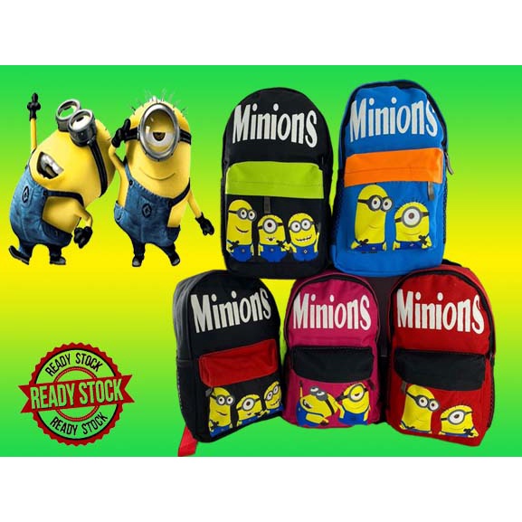 Ready Stock New Cute Minions family Mini backpack Boys Girls Children ...