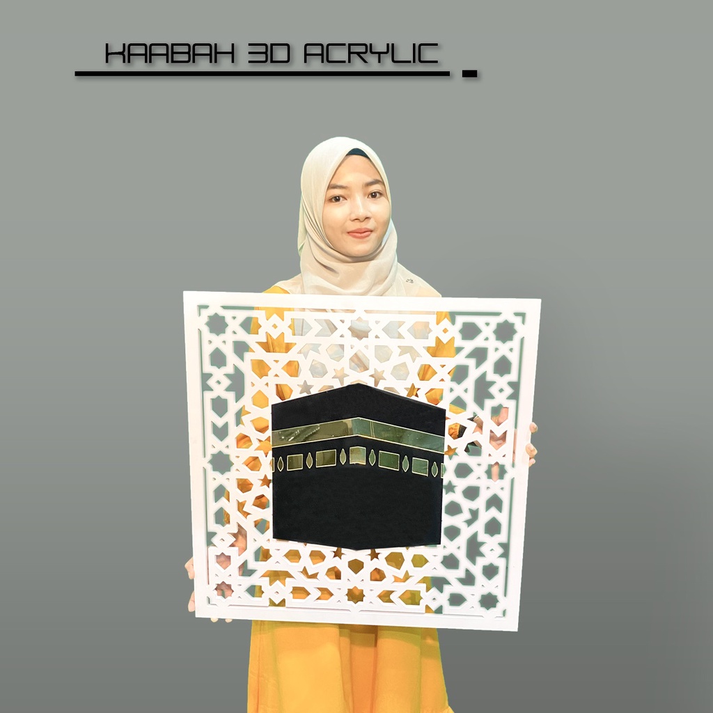 FRAME KAABAH ACRYLIC 3D [D023] | Shopee Malaysia