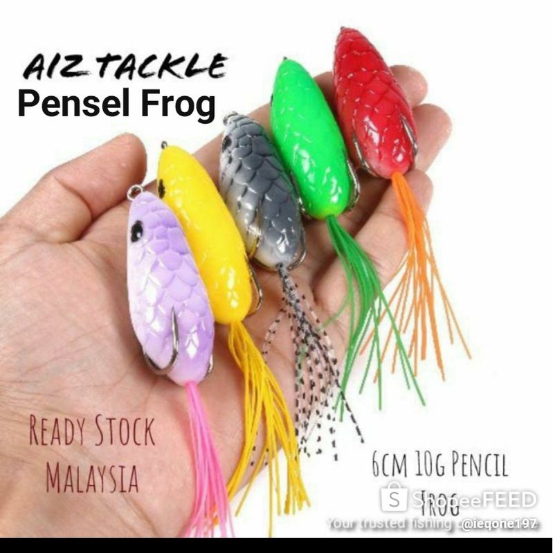 Zydh Katak Lembut : Ninja Pencil / Katak tiruan / Pencil Soft Frog ...