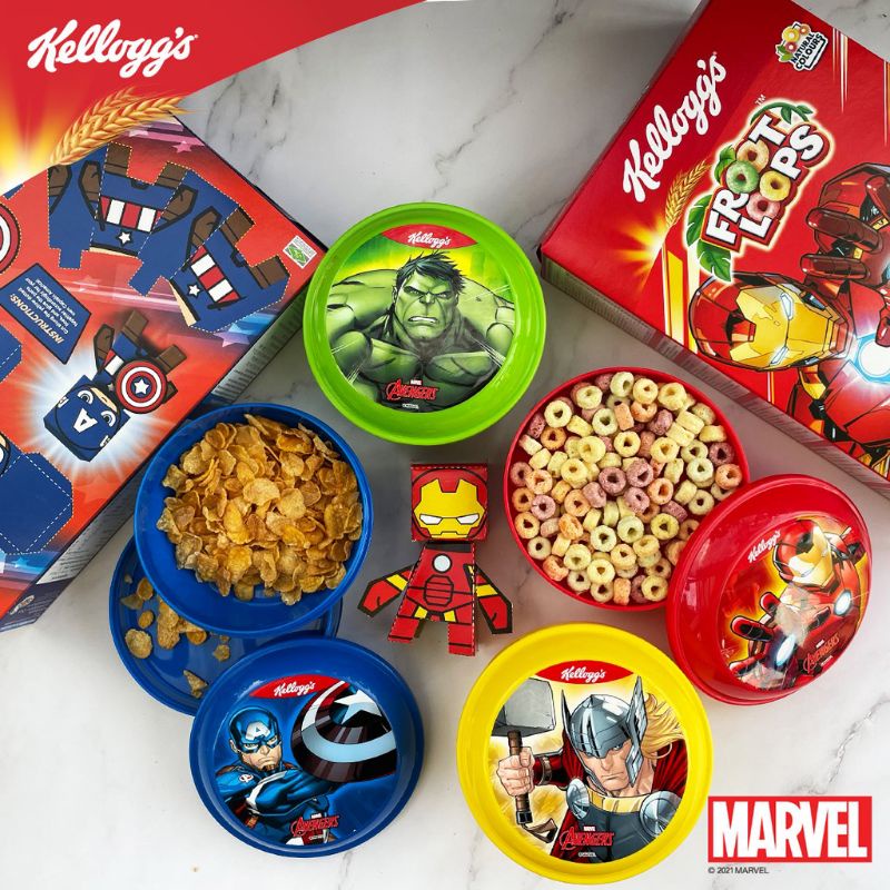 Kellogg's X Marvel Iron Man Captain America Avengers Ironman Thor Hulk ...