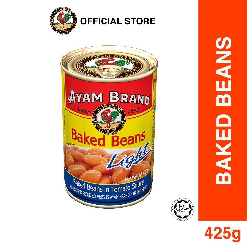 Ayam Brand Baked Beans In Tomato Sauce Light 425g | Shopee Malaysia