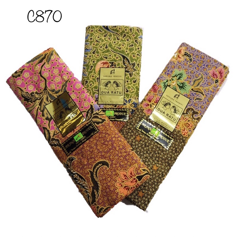 C870 Kain Batik Dua Ratu Original Siap Jahit | Shopee Malaysia