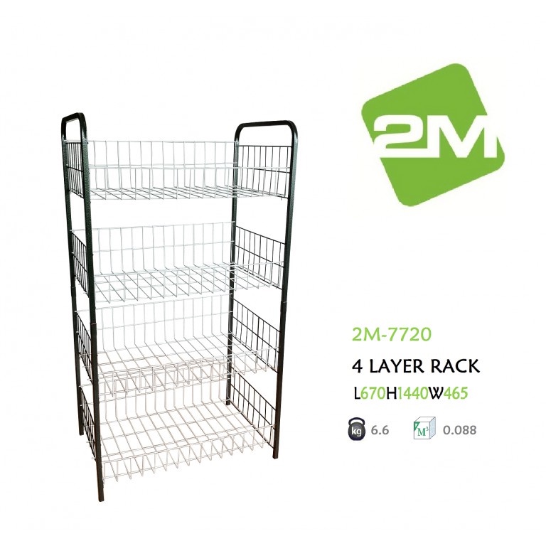4 Layer Rack / Rak 4 Tingkat Rak Tingkat Multi Purpose Shelves Racks ...