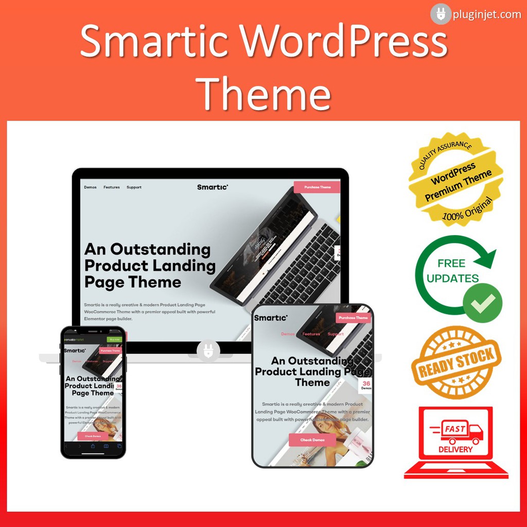 Smartic WordPress Theme - Product Landing Page WooCommerce Theme ...