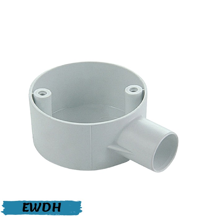 PVC 1-WAY BOX FOR CONDUIT PVC PIPE FITTING 20MM READY STOCK | Shopee ...