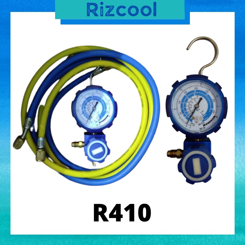 Aircond R410A Manifold Gauge Refrigeration Kit Brass Auto Serivice Kit ...