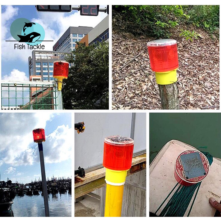 Waterproof LED Solar Strobe Warning Light, Safety Warning Caution ...