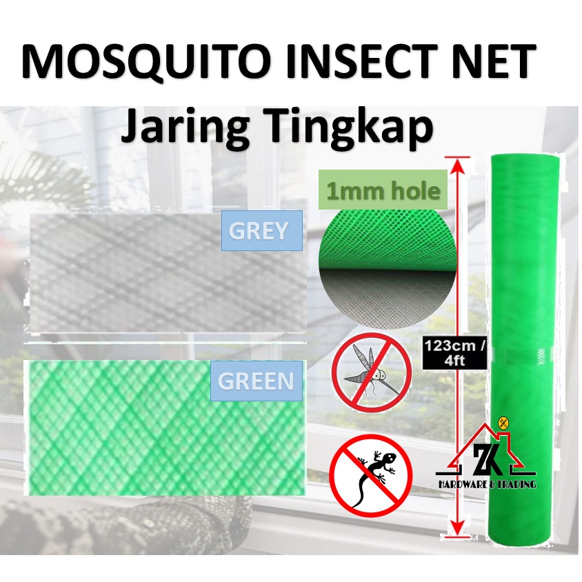 Mosquito Net Window Jaring Nyamuk Tingkap Lubang Kecil Insect Netting ...