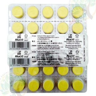 Alucid Tablet Antacid & Anti Flatulence - Peppermint 10s ONE STRIP ...