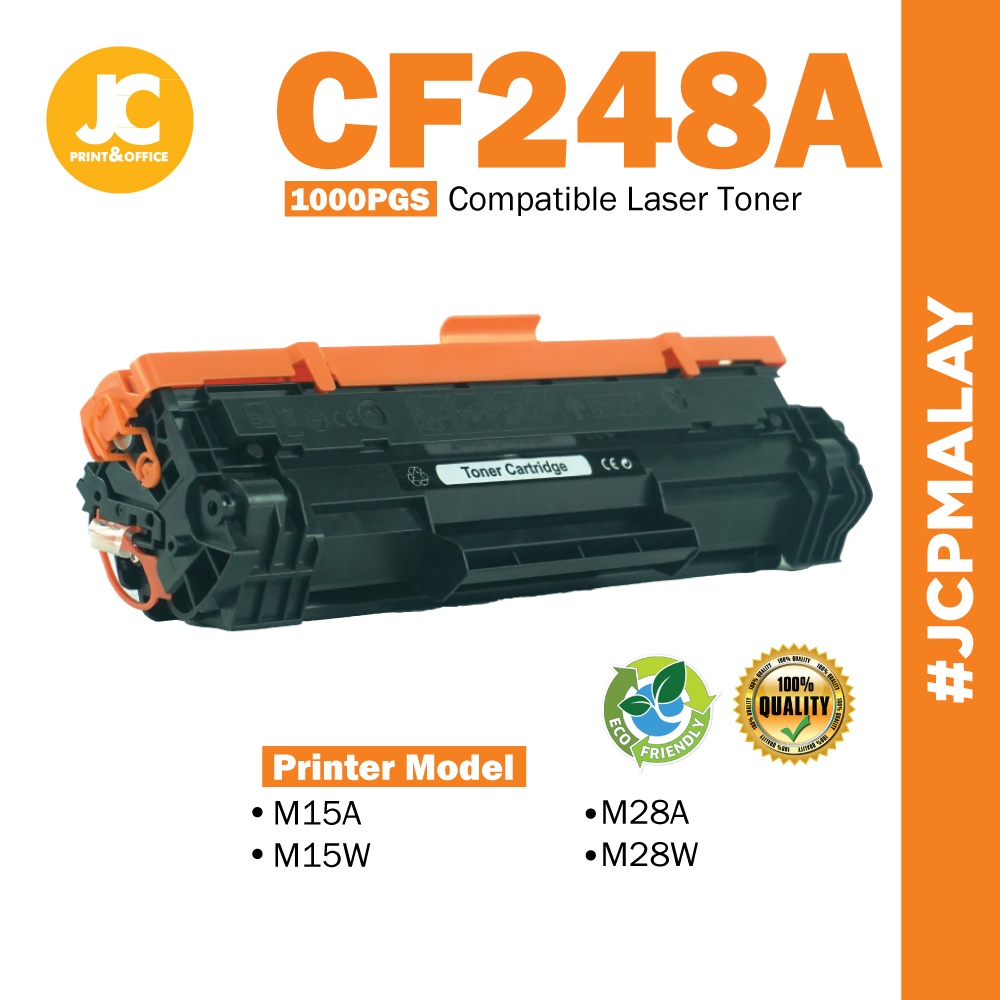 JCP CF248A 48A Compatible Toner Black for HP Laserjet Pro M15a M15w M ...
