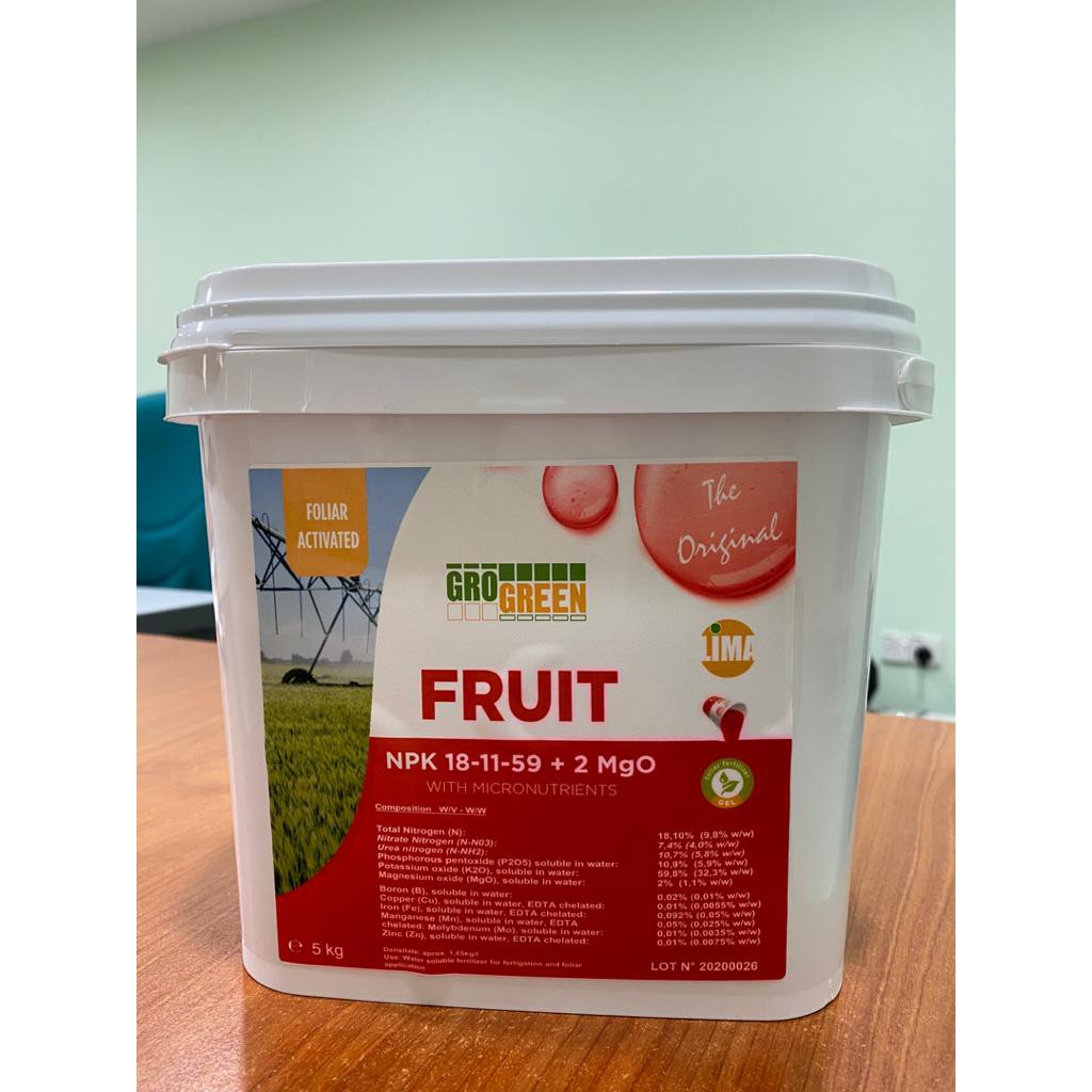 AG Ferti 5KG Grogreen Gel Fertilizer For Fruity Vegetables, Fruit ...