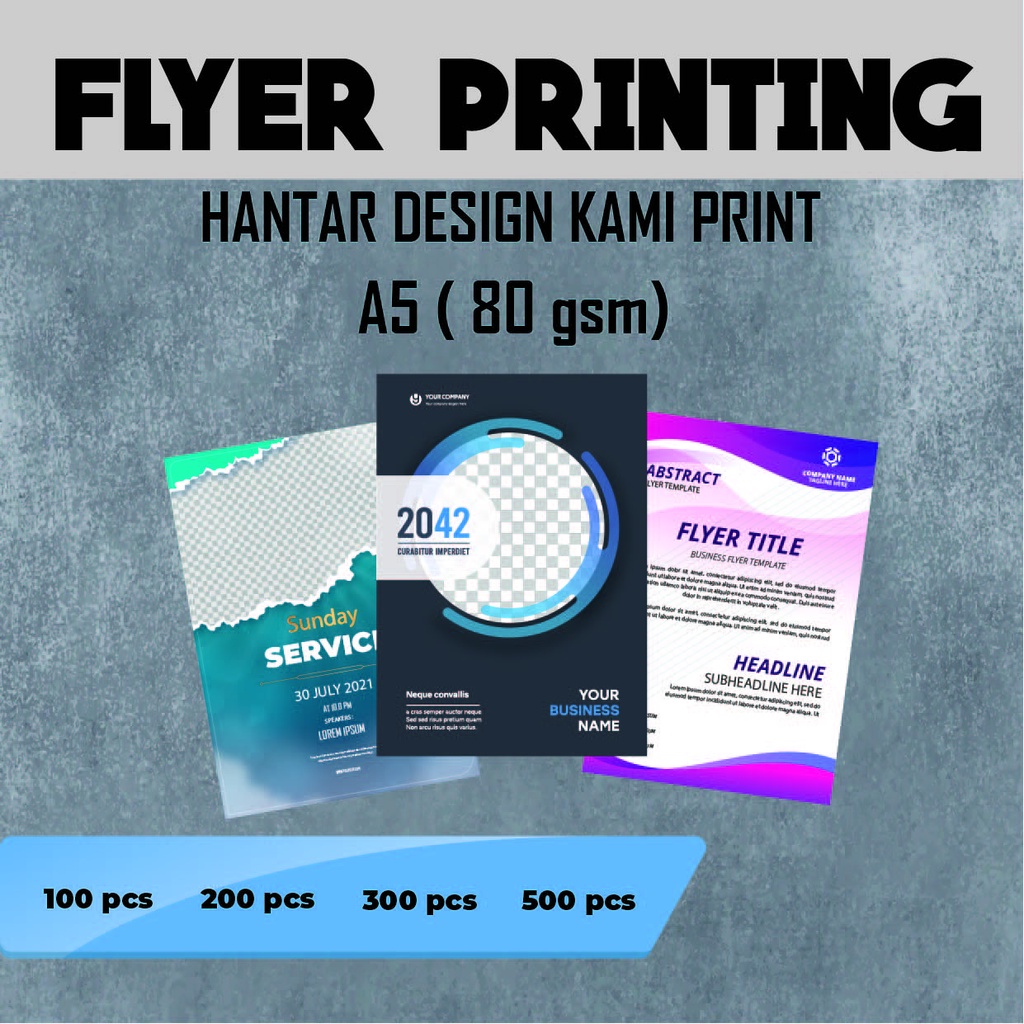 FLYER PRINTING A5 80gsm | SIMILI PAPER | Shopee Malaysia