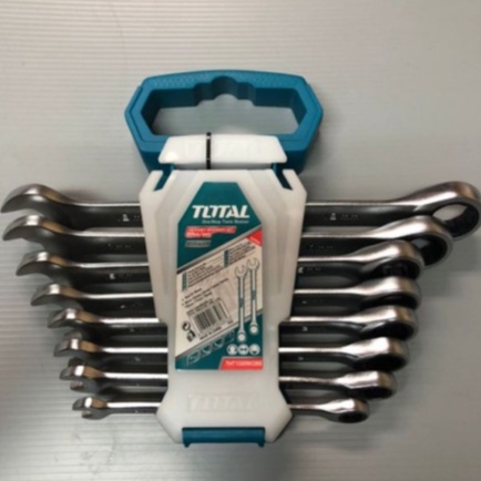 TOTAL Ratchet Spanner Set ( 8pcs/Set ) 8-19mm | Shopee Malaysia