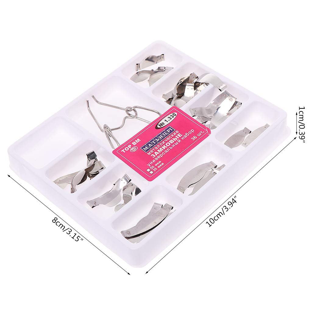 Ainna -Dental Saddle Contoured Metal Matrices Matrix Universal Kit with ...