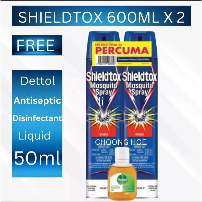 SHIELDTOX MOSQUITO SPRAY 600ML X2 | Shopee Malaysia