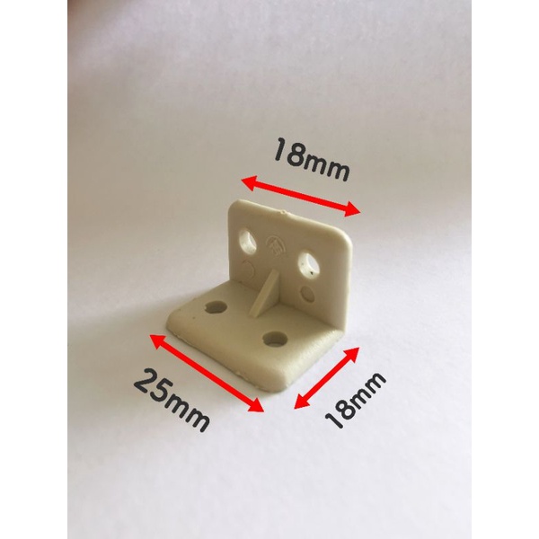 L Shape Bracket Pvc Shelf Corner Bracket (50pc/100pc) | Shopee Malaysia