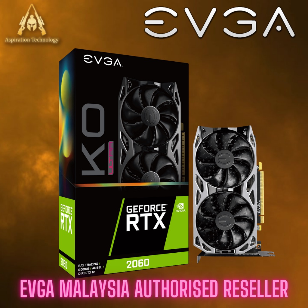 EVGA GeForce RTX 2060 KO ULTRA GAMING 06G-P4-2068-KR, 6GB GDDR6, Dual ...