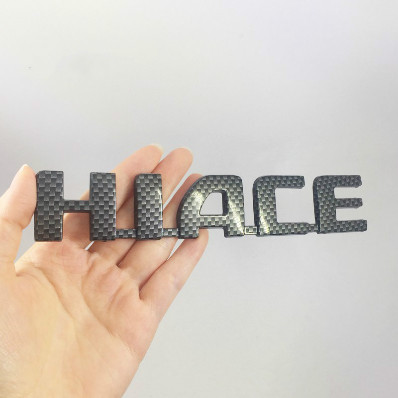 Toyota Carbon Fiber HIACE Logo Car Side Rear Emblem Sticker Badge Decal ...