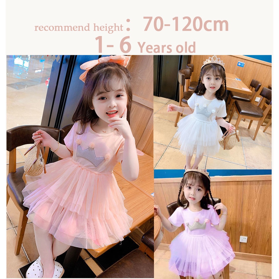 Kids girl dress Baju baby girl 1-6Year old Girl Clothing Kids Baby Girl ...
