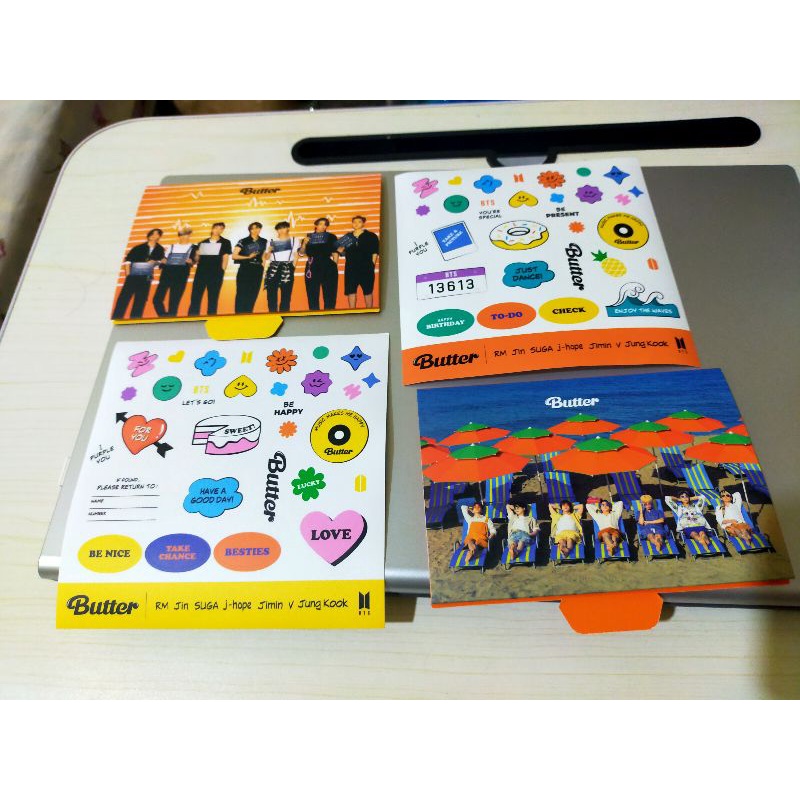 (Ready Ina) OFFICIAL BTS STANDING PHOTO STICKER BUTTER CREAM PEACHES ...