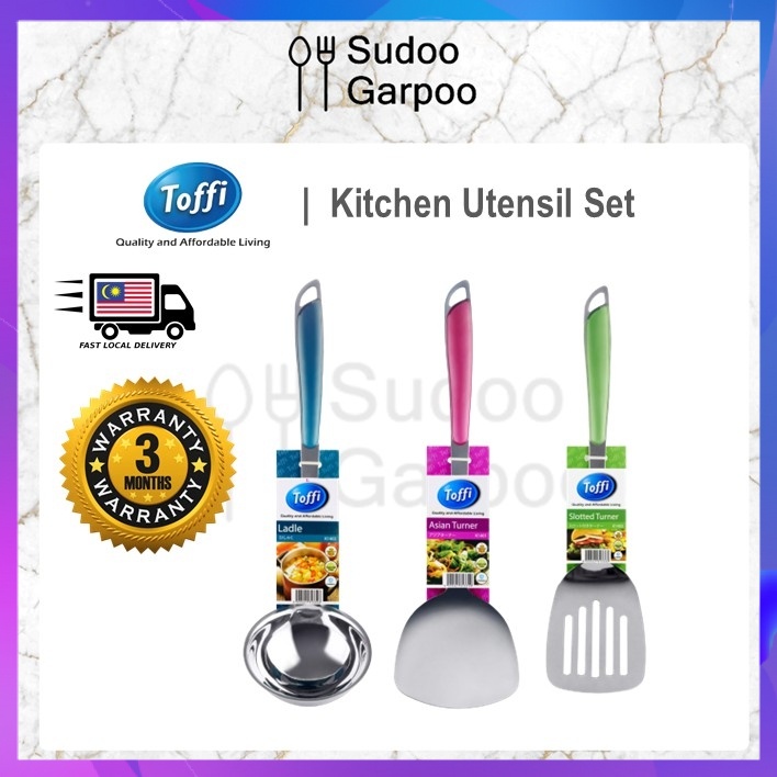 TOFFI Asian Turner, Ladle, Slotted Turner/ Sudip Besi, Senduk, Sudip ...