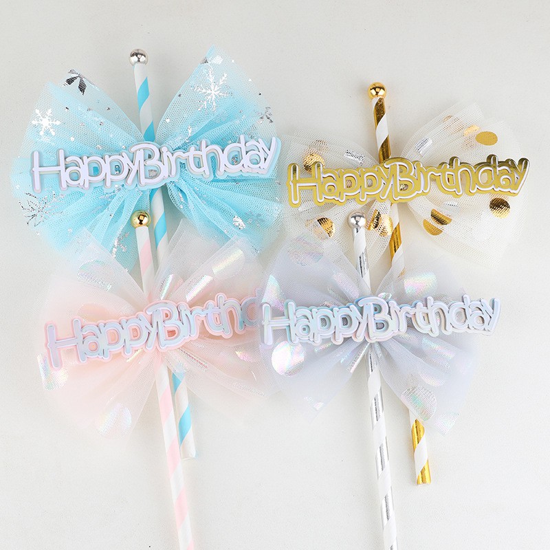 happy birthday cake topper ribbon cake topper ribbon happy birthday ...