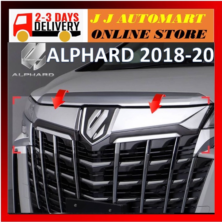 Toyota Alphard AGH30 2018 2021 Modellista Front grille grill chrome ...