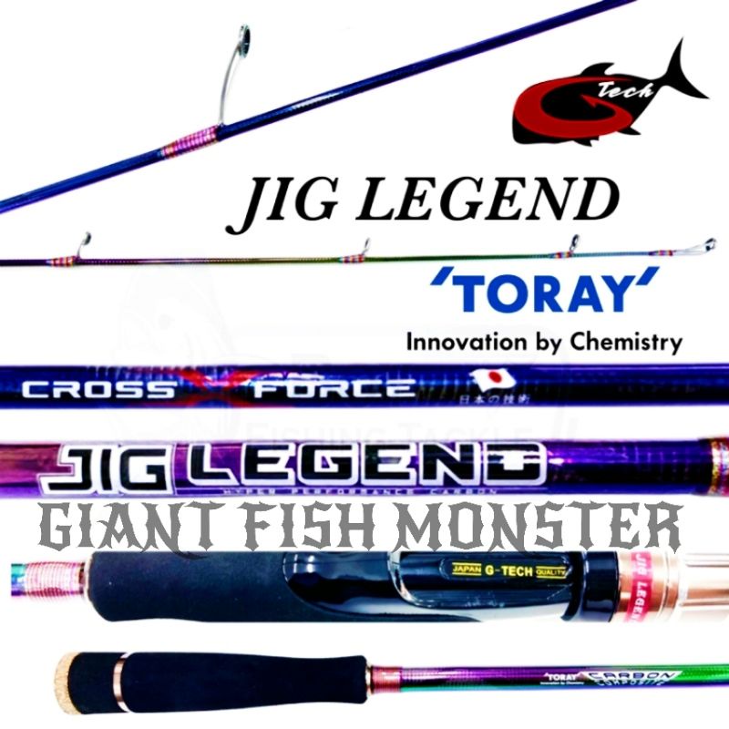 GTECH 2021 Jig Legend Light Jigging Spinning Rod, Butt Joint | Shopee ...