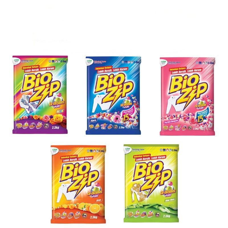 BIO ZIP Powder Laundry Detergent 2.3kg | Shopee Malaysia