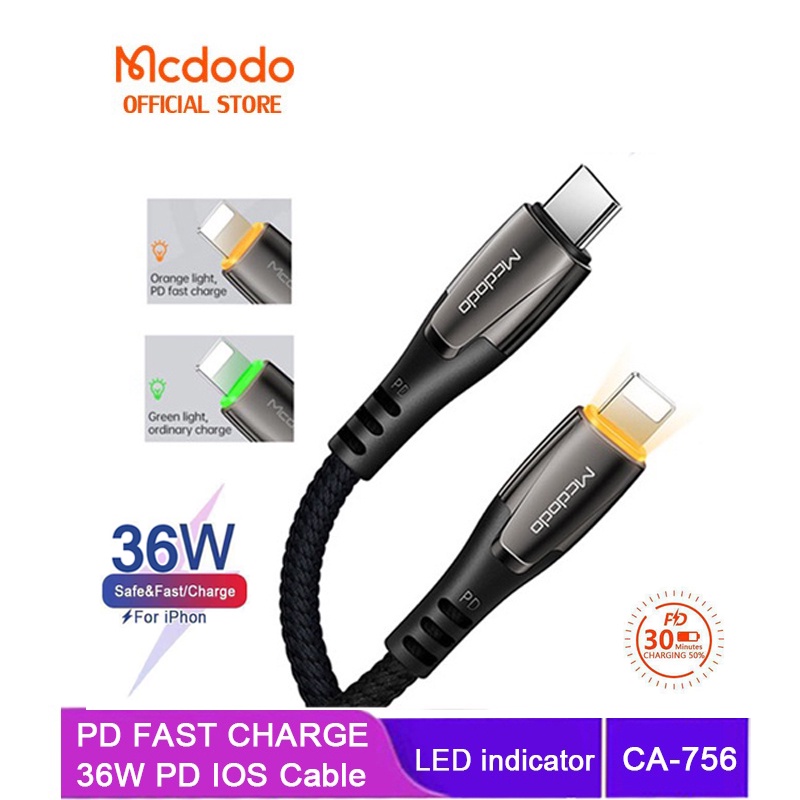 Mcdodo PD20W IOS Cable Fast Charging Cable for iPhon 13 12 11 Pro MAx ...