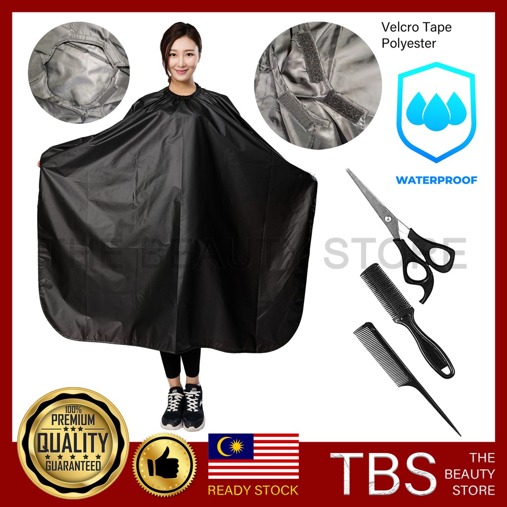 Salon Hair Cut Cloth Cutting Cape Nylon Waterproof Cape Gown Barber ...