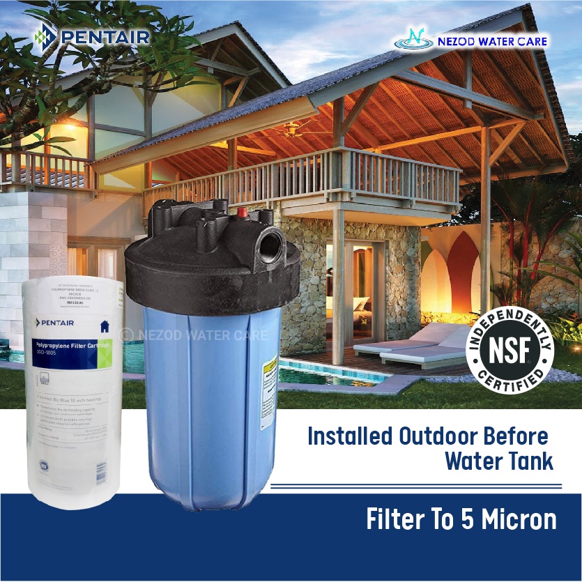 PENTAIR BIG BLUE COMPACT OUTDOOR POE WATER FILTER - NEZOD WATER CARE ...