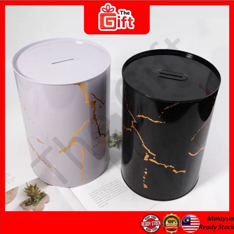 The Gift Coin bank metal tabung duit tabung syling tabung besi coin box ...