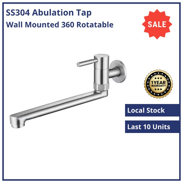 Wall Mount Abulation Tap 360 Degree Rotatable Suitable for Wuduk at ...