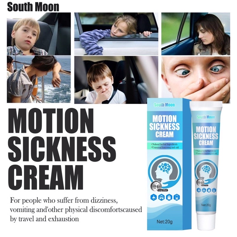 MOTION SICKNESS CREAM pelega sakit atau tidak selesa seperti pening ...