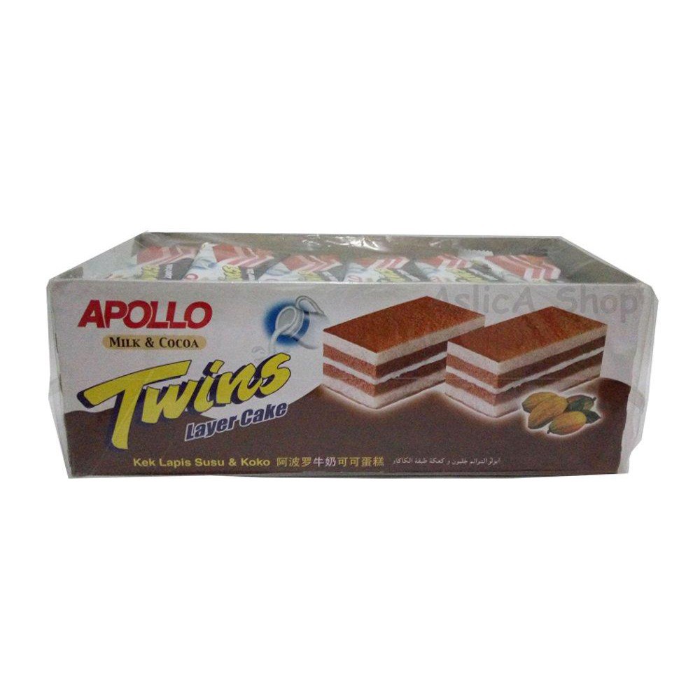 24 Pcs Apollo Milk + Coaoa Twins Layer Cake (LOCAL READY STOCKS ...