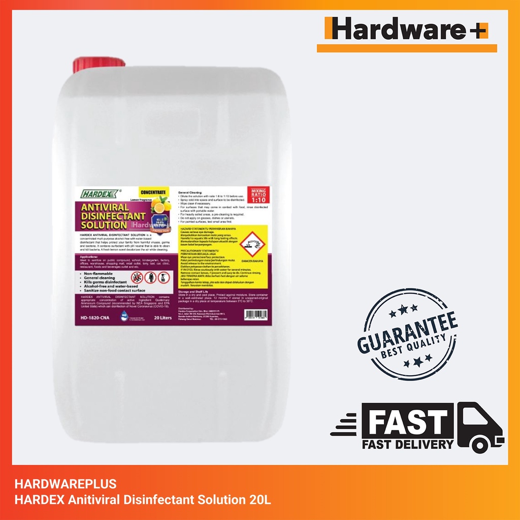 [HARDWAREPLUS] HARDEX - Anitiviral Disinfectant Solution 20L(Multi ...