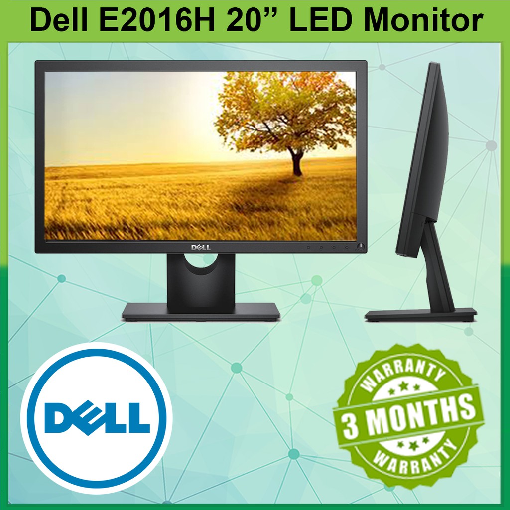 Dell E2016H 20' LED Monitor 20-inch Wide 1600x900 VGA DisplayPort ...