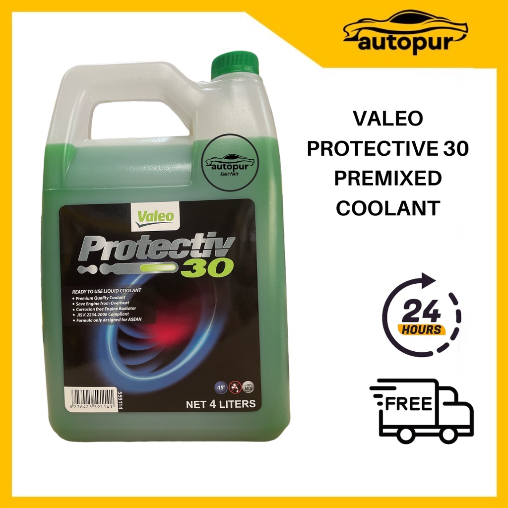 Valeo Protective 30 Premixed Coolant ( Green) 4 Liter Tak Paya Campul ...