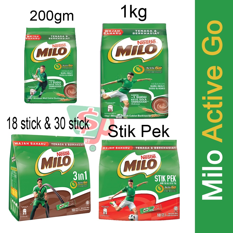 Milo Active-Go 3 in1 Chocolate Malt Drink / Milo stick / Milo original ...