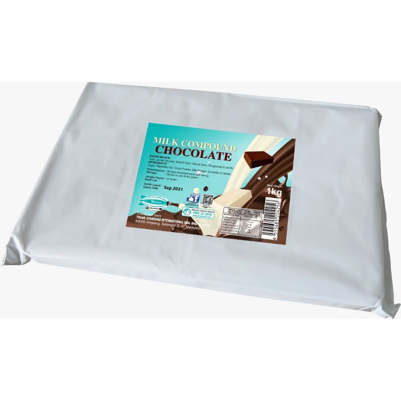 Milk/ White/ Milk Chocolate Compound Block 1KG | BeeCost