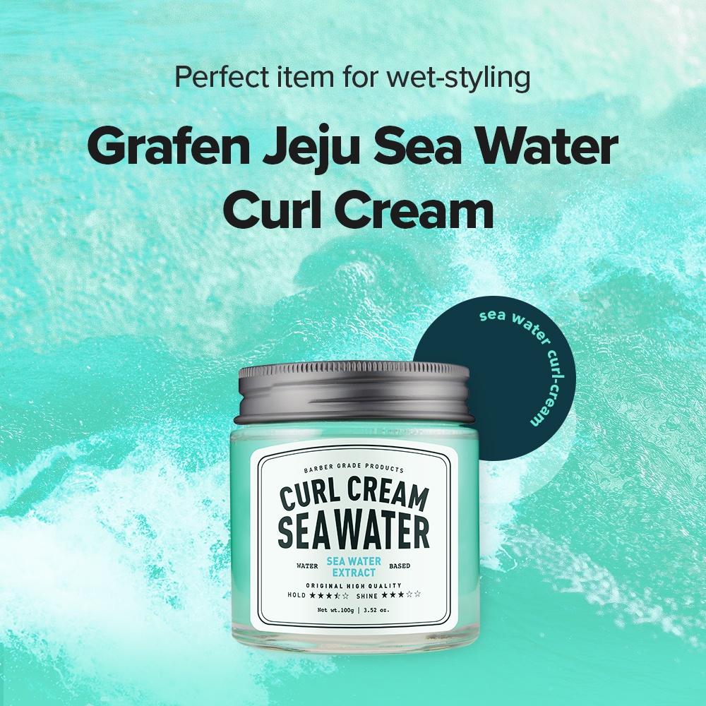 [GRAFEN] Sea Water Curl Cream 100g [Wet hair styling, Non-sticky ...